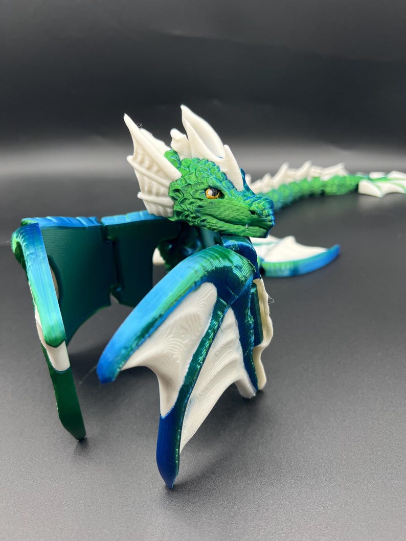 Articulating 3D Printed Sea Dragon: Flexi Fidget Figurine - Etsy