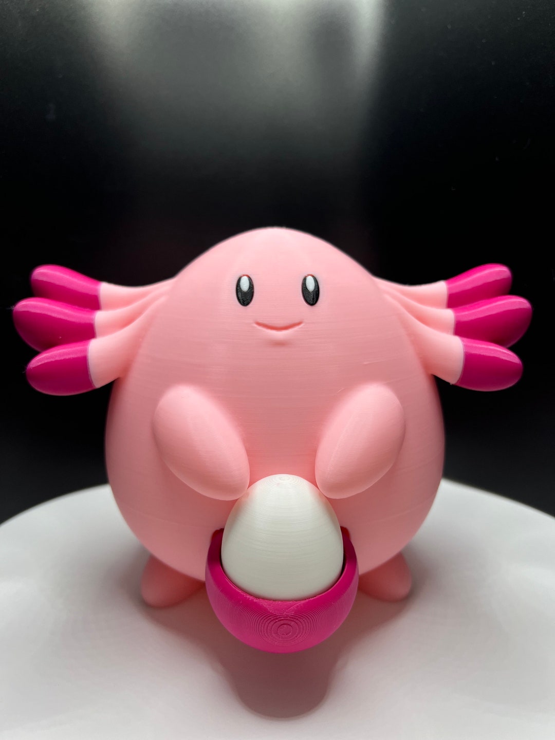 Chansey Themed Figurine Anime Fanart Gift for Pokemon Fans Cute Pink ...