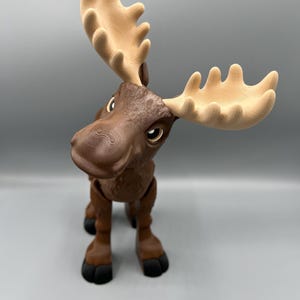 3D Printed Articulating Moose Fidget Toy: Poseable Animal Figurine - Etsy