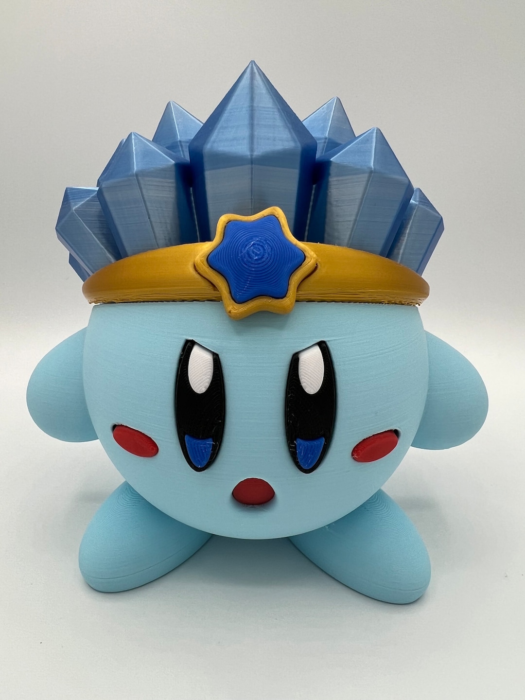 Ice Kirby - Kirby 3D - Kirby Figurine - Kirby Model - Blue Kirby - Gift ...