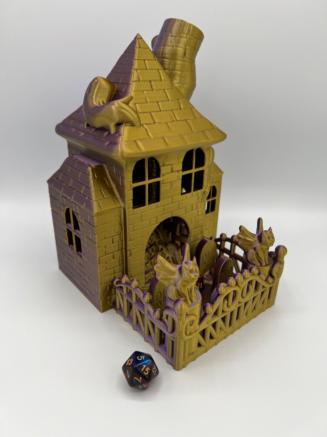 Haunted House Dice Tower - House Dice Tower - Dice Roller - Dnd - Dice ...