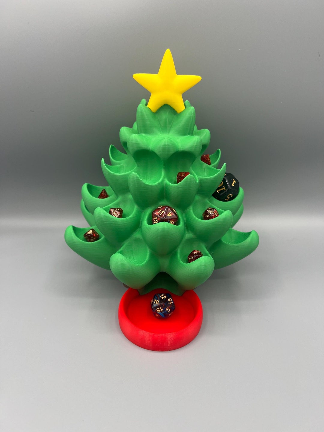 Christmas Tree Dice Tower - Xmas Tree Dice Tower - Dice Holder - Dice ...
