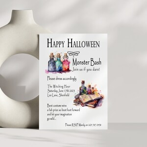 Spooky Magic Spell Potion Bottles Clip Art Frightfully Cute Graphics ...