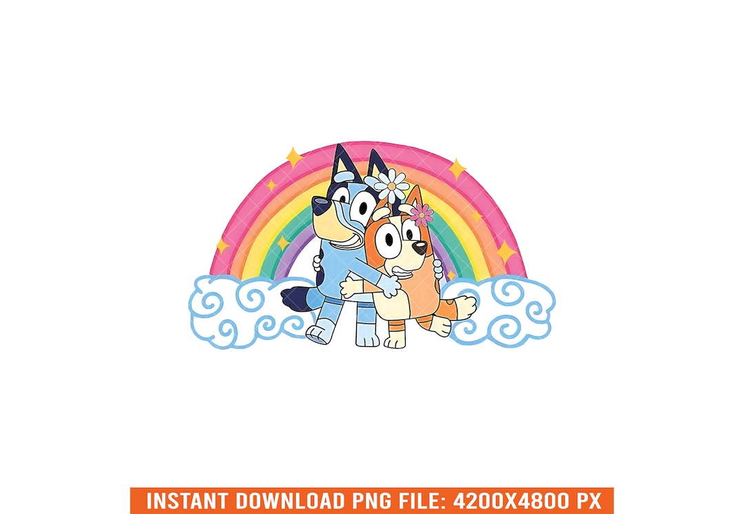 Bluey Bingo Rainbow Png Bluey Friends Png Bluey Png Bluey - Etsy Australia