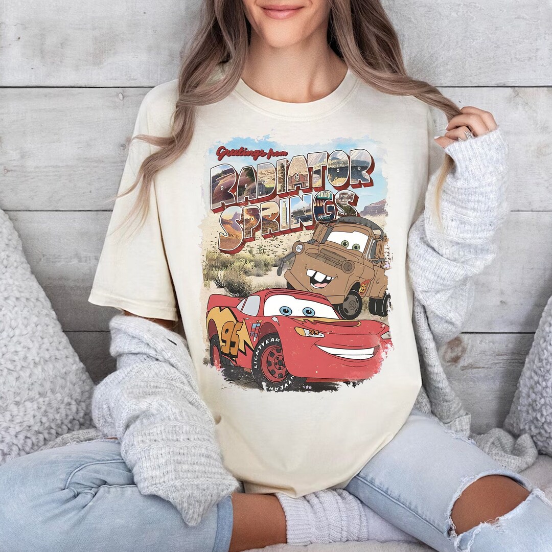 Vintage Disney Cars Movie Tow Mater Comfort Colors® Shirt, Disney Pixar ...
