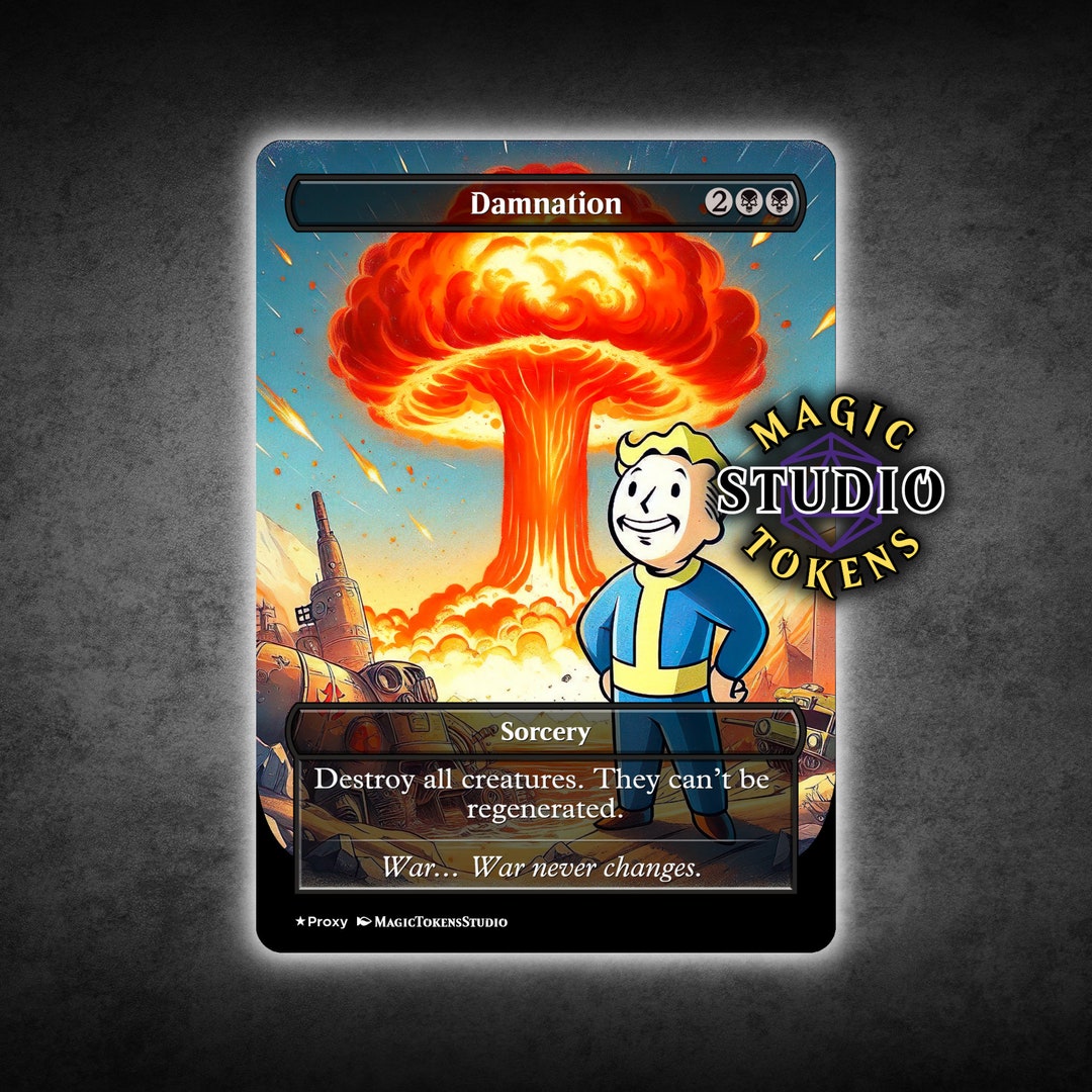 MTG Damnation Proxy Custom MTG Proxy Cards, Anime Magic Card, Magic the ...