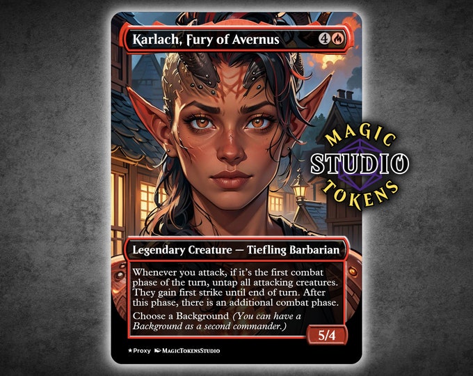 MTG Karlach, Fury of Avernus Proxy - Custom MTG Proxy Cards, Magic the ...