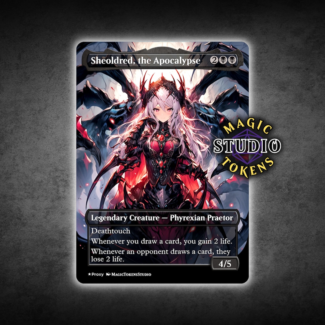 MTG Sheoldred the Apocalypse Proxy Custom MTG Proxy Cards, Anime Magic ...