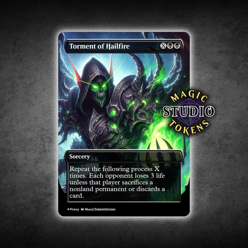 MTG Torment of Hailfire Proxy Custom MTG Proxy Cards, Anime Magic Card ...
