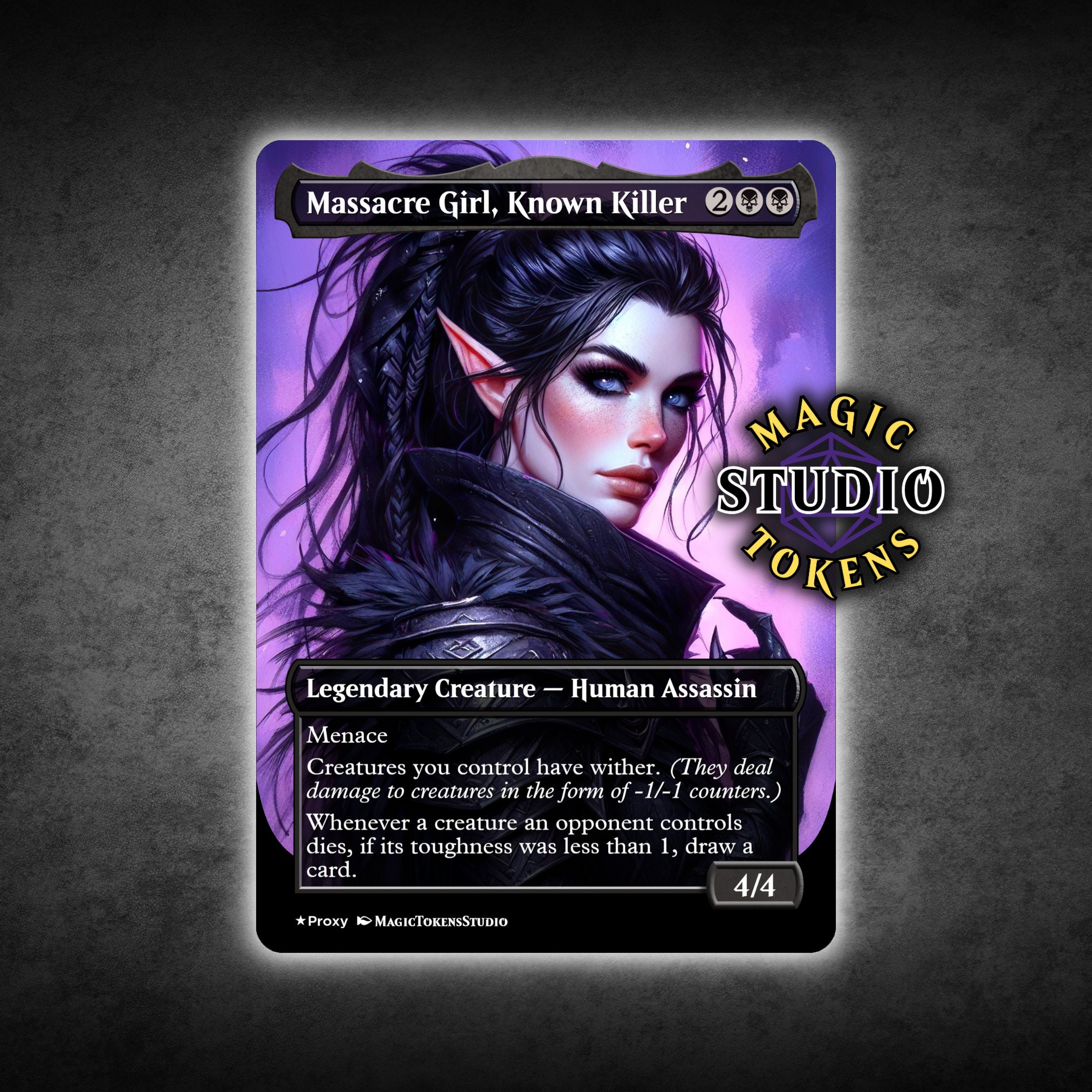 MTG Massacre Girl, Known Killer Proxy Custom MTG Proxy Cards, Anime ...