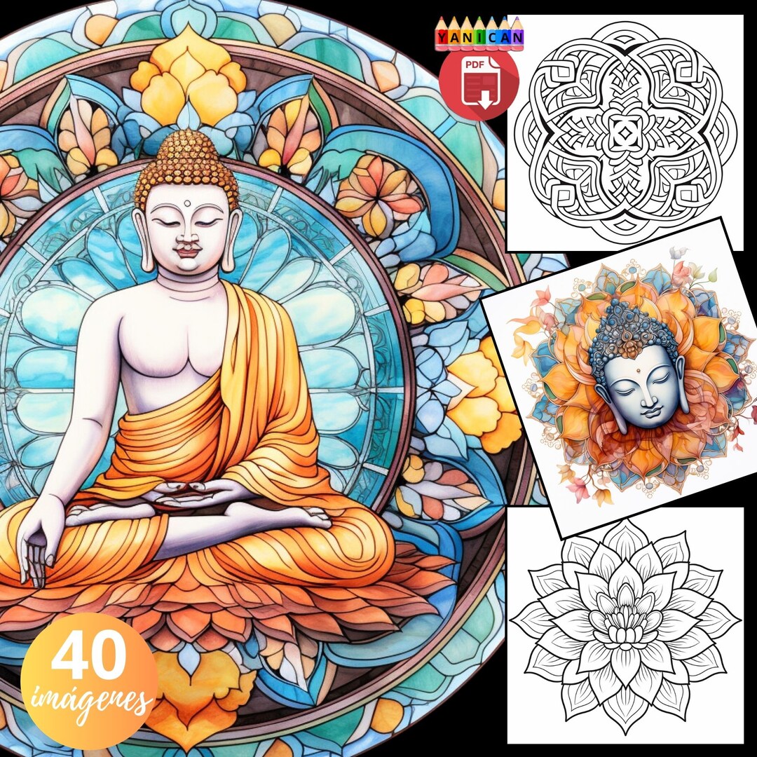 40 Coloring Images of Mandalas. Relax Your Mind From Daily Stress ...