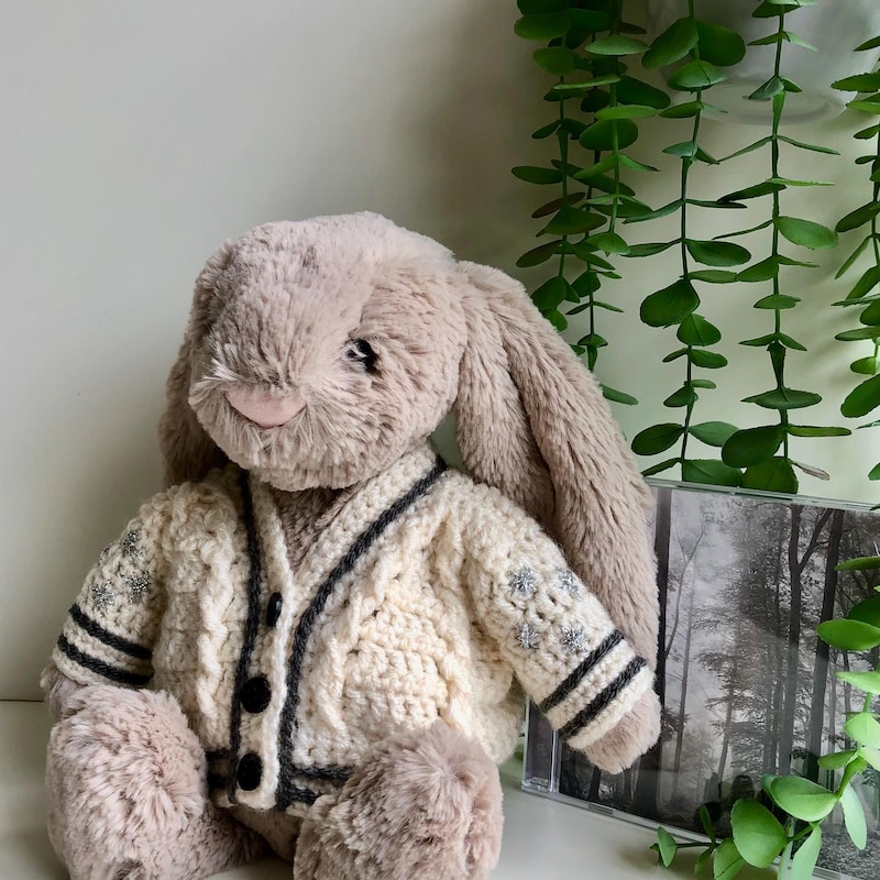 Jellycat Rabbit Cardigan - Etsy Canada