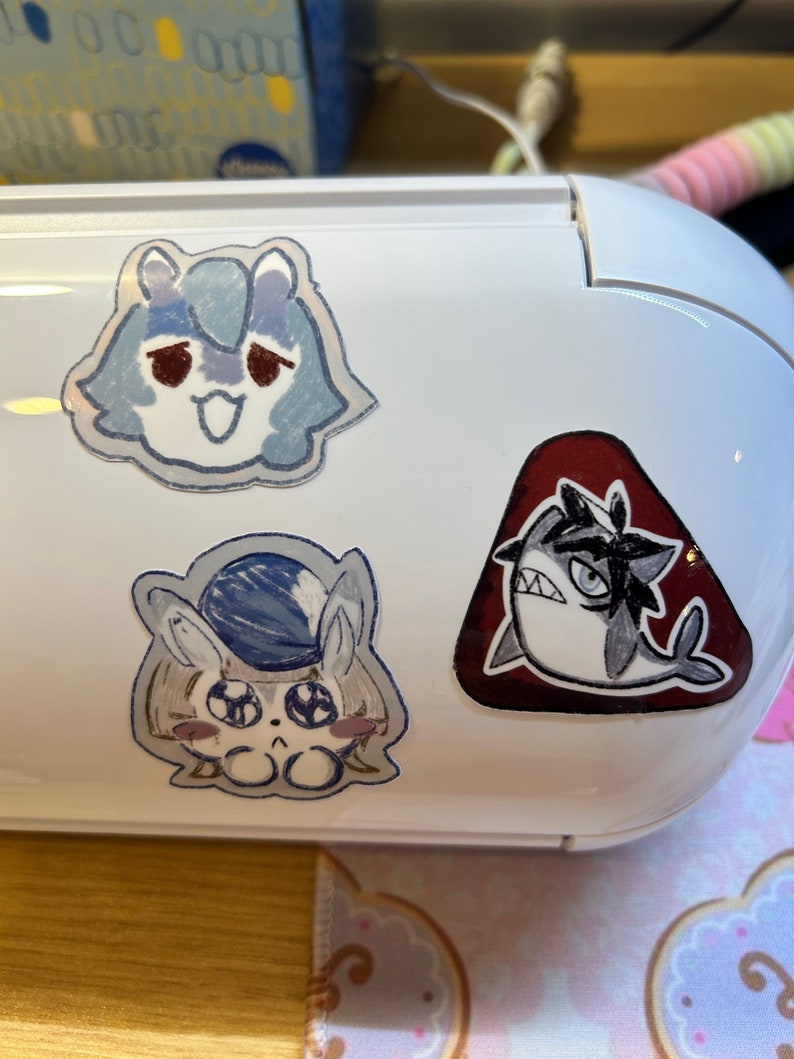 Wriothesley Set of Three Stickers Melusine Drawing Stickers Sigewinne ...