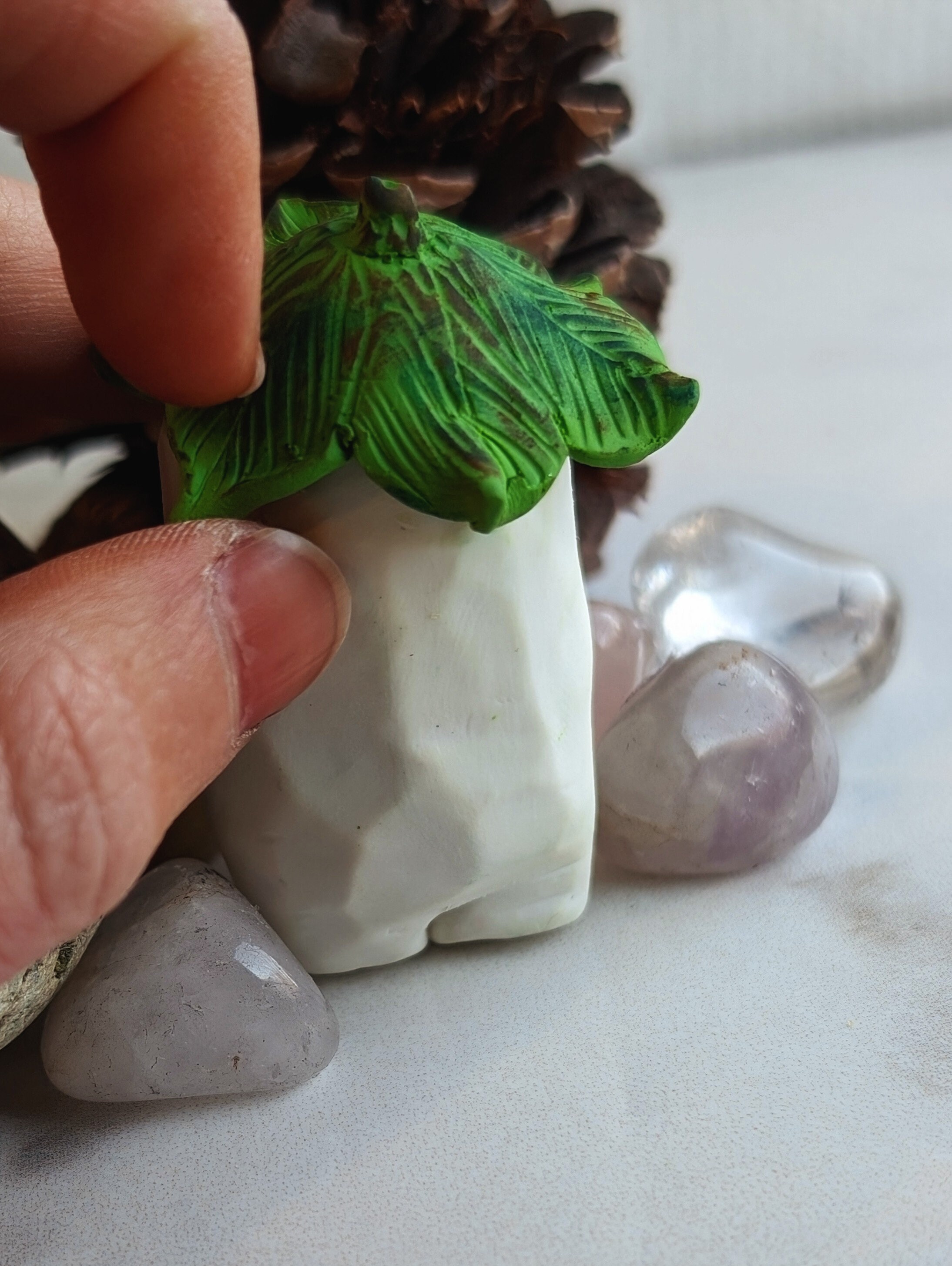 Little Folk Sculpture Clay Desk Friend Self Care Buddy Love - Etsy