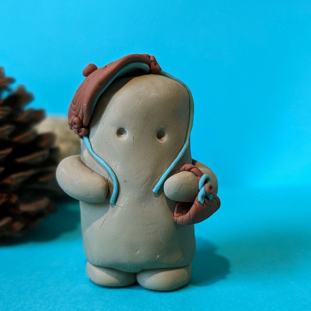 Pagan Urban Land Spirit Sculpture - Clay Desk Friend - Country Bonnet ...