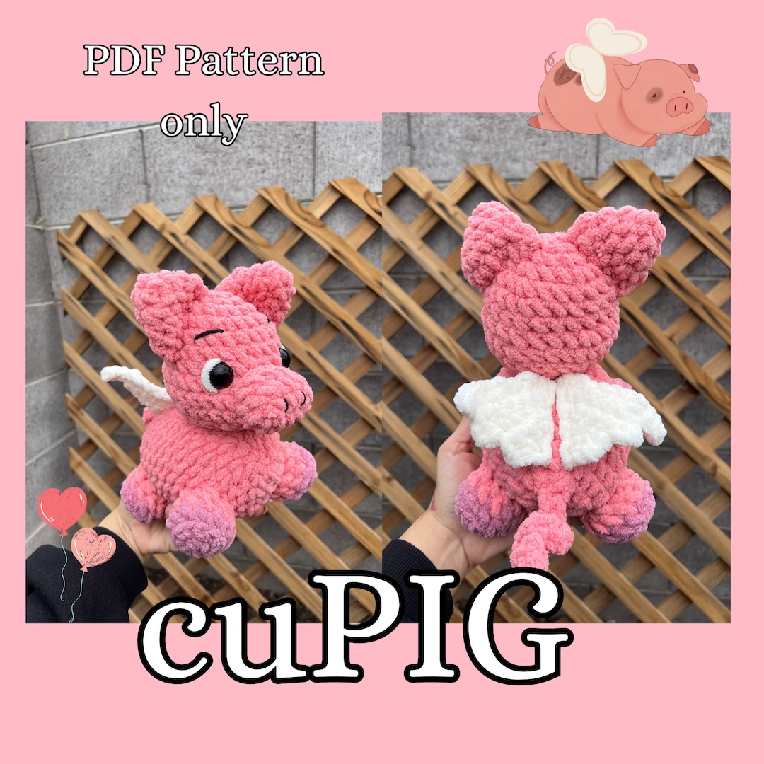Pig Crochet Pattern Beginner Friendly Amigurmi Baby Pig Stuffed Animal ...