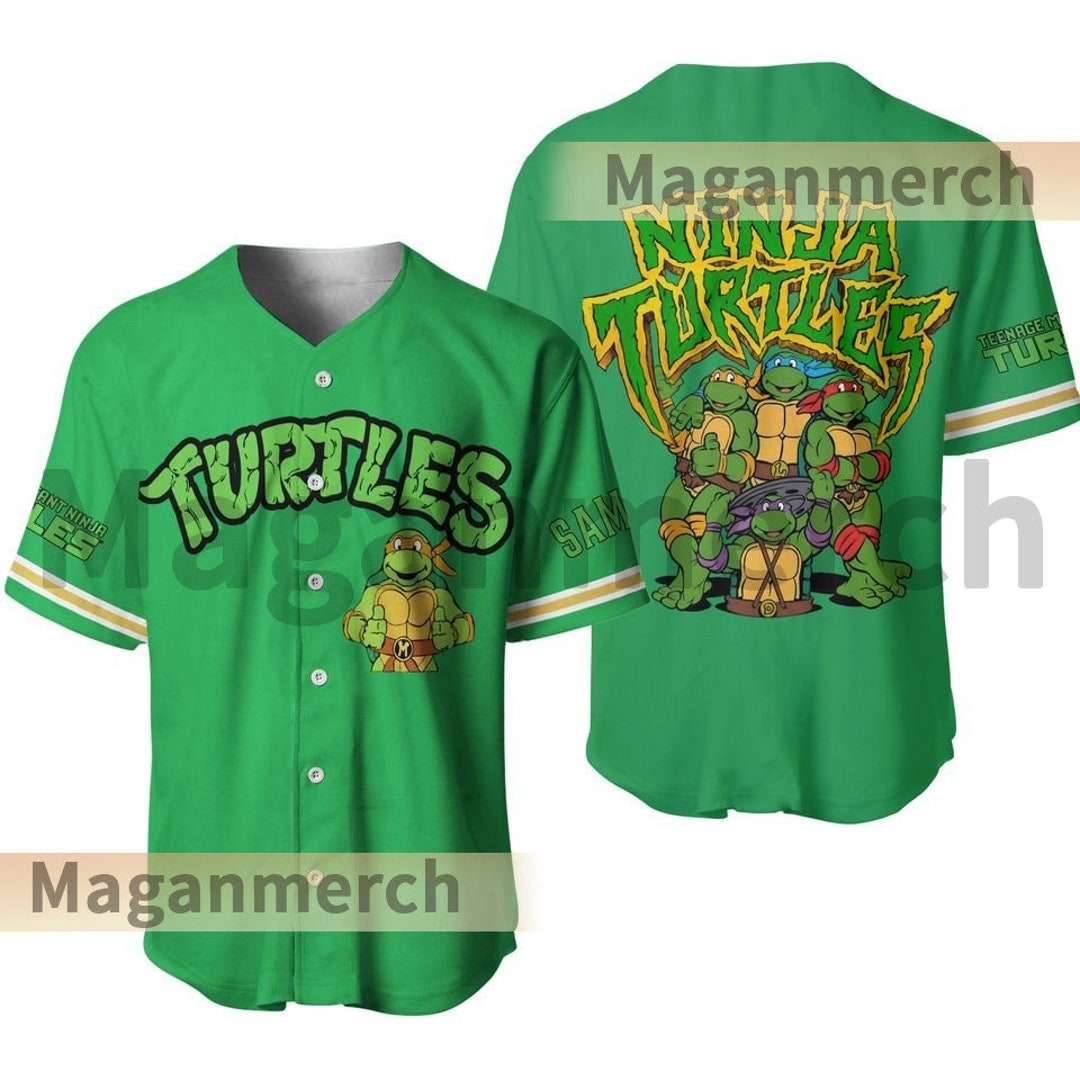 Teenage Mutant Ninja Turtles Baseball Jersey Turtles Mutant - Etsy