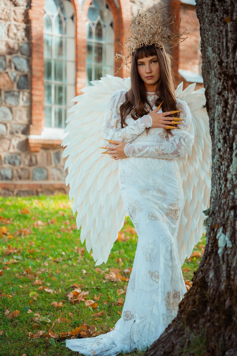 White Angel Wings Costume, Luxury Photo Prop - Etsy
