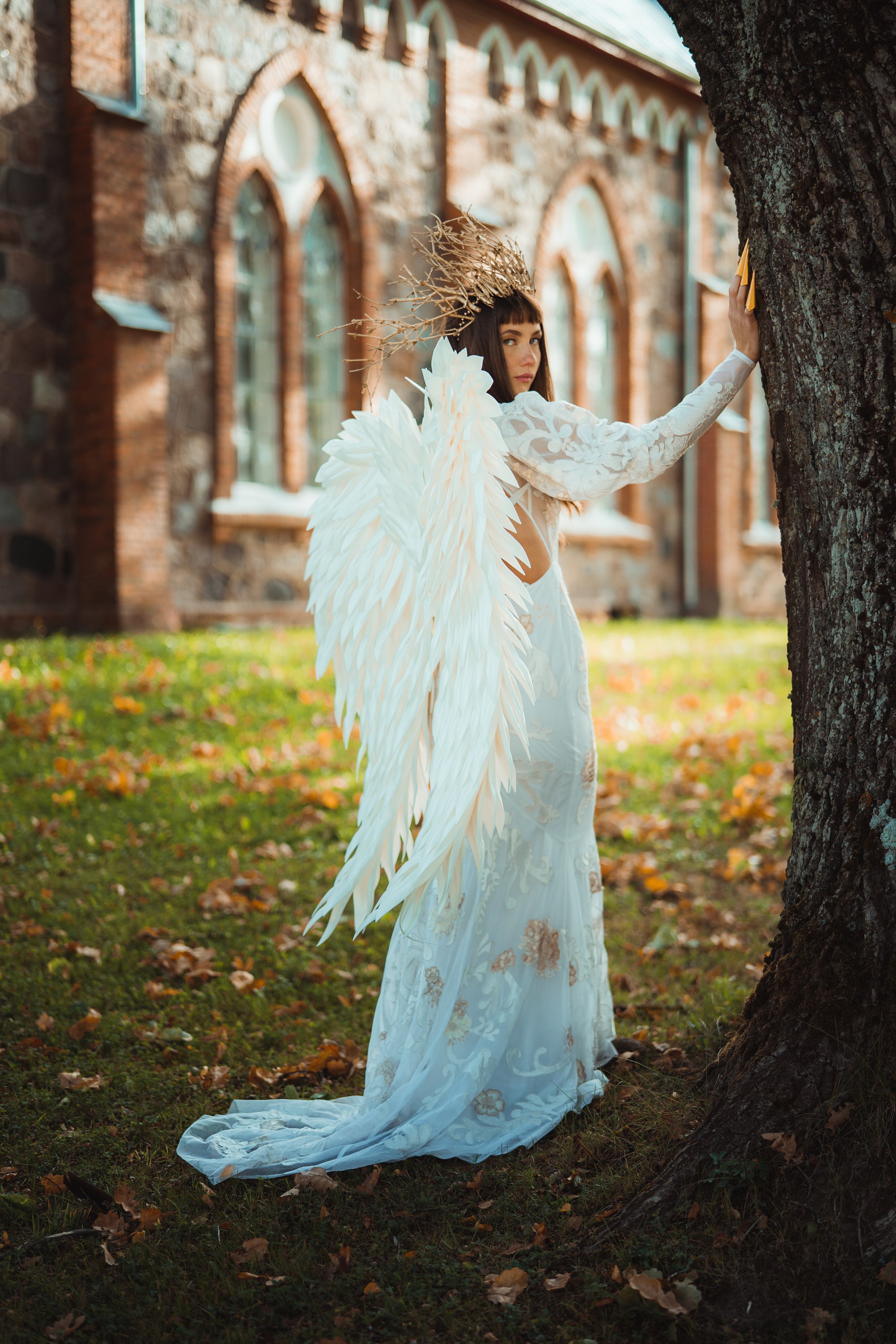 White Angel Wings Costume, Luxury Photo Prop - Etsy