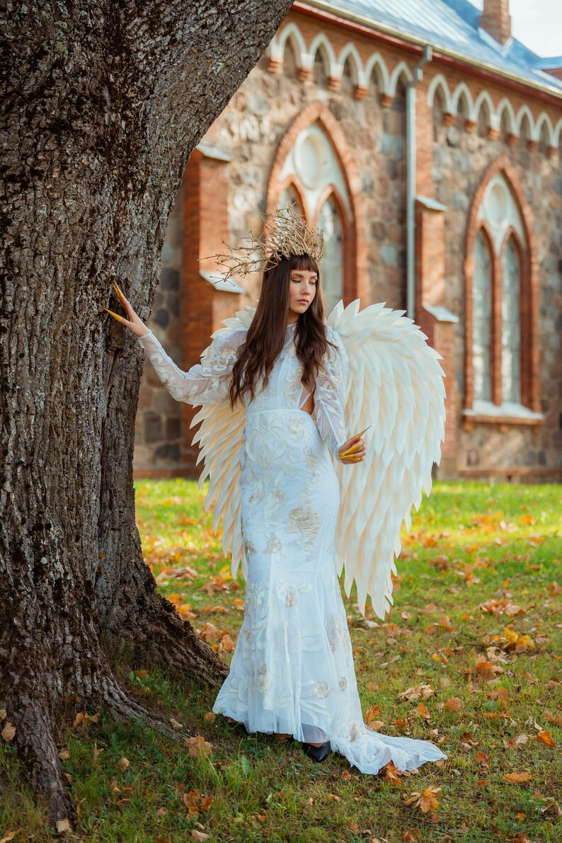 White Angel Wings Costume, Luxury Photo Prop - Etsy