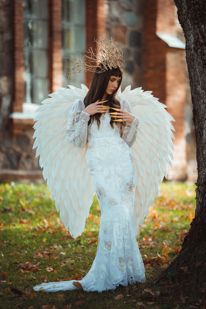 White Angel Wings Costume, Luxury Photo Prop - Etsy