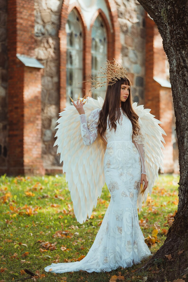 White Angel Wings Costume, Luxury Photo Prop - Etsy