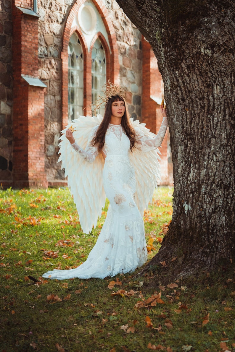 White Angel Wings Costume, Luxury Photo Prop - Etsy