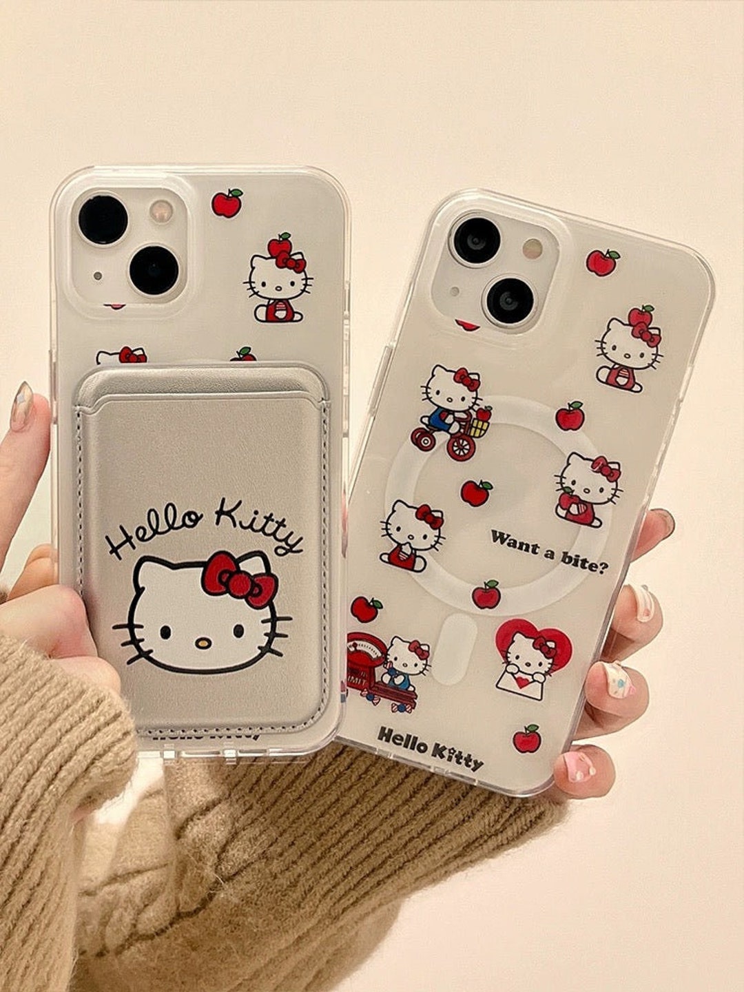 Hello Kitty Magsafe Wallet Cardholder iPhone Case - Etsy