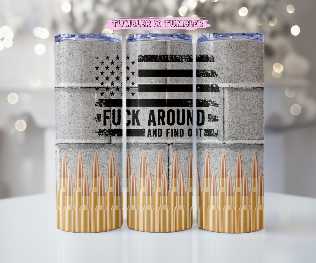 20oz Skinny Tumbler Wrap Second Amendment Design, 2nd Amendment 20oz ...