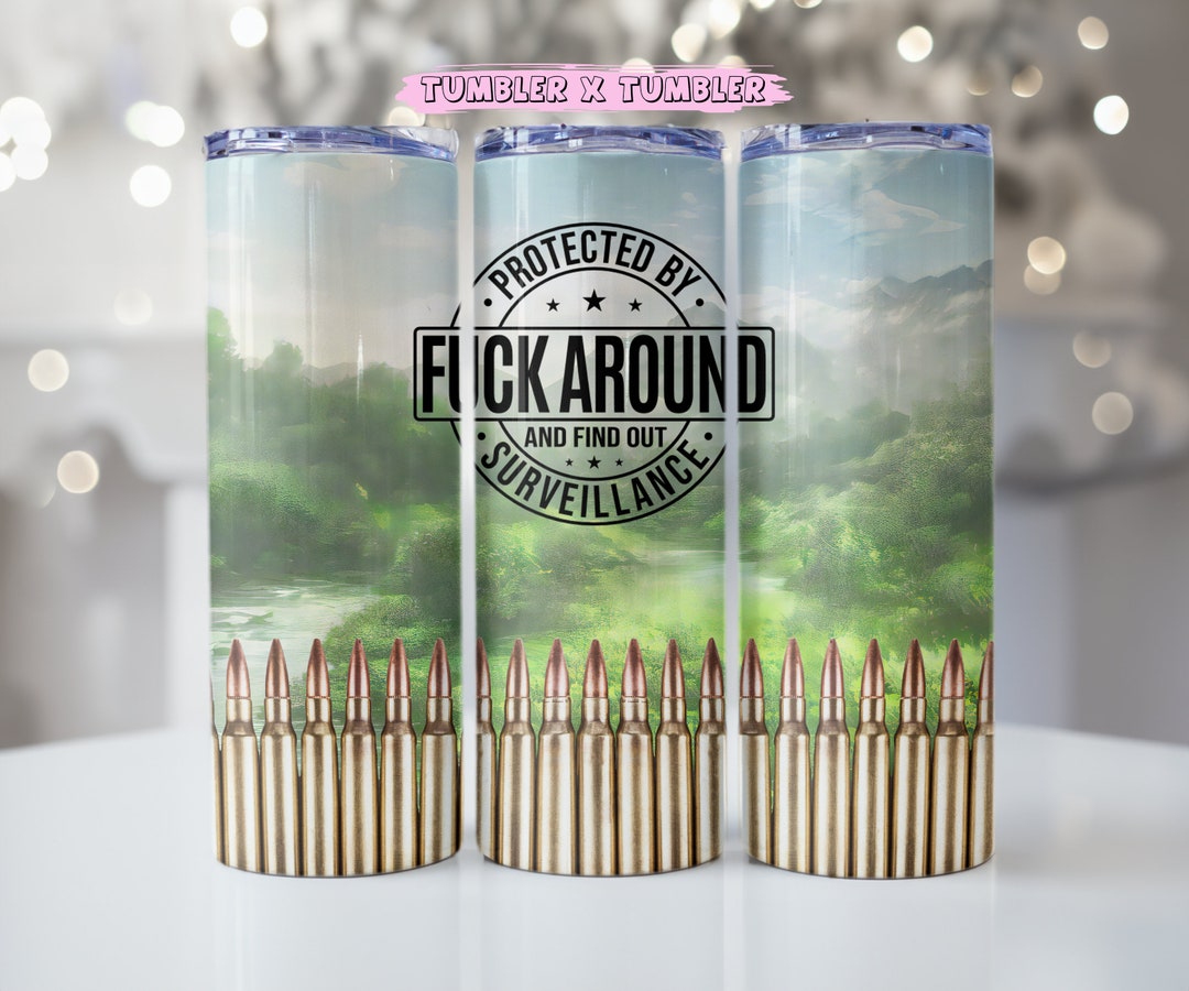 20oz Skinny Tumbler Wrap Second Amendment Design, 2nd Amendment 20 Oz ...