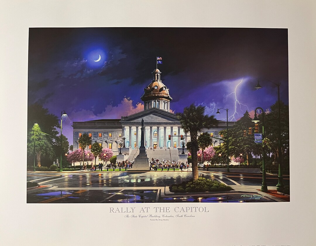 SC State House Rally at the Capital Print size: 33 X 25.5 - Etsy