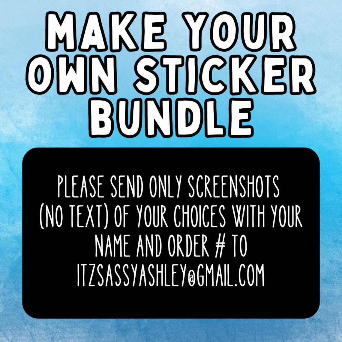 Make Your Own Sticker Bundle, Choose Your Own Stickers, Sticker ...
