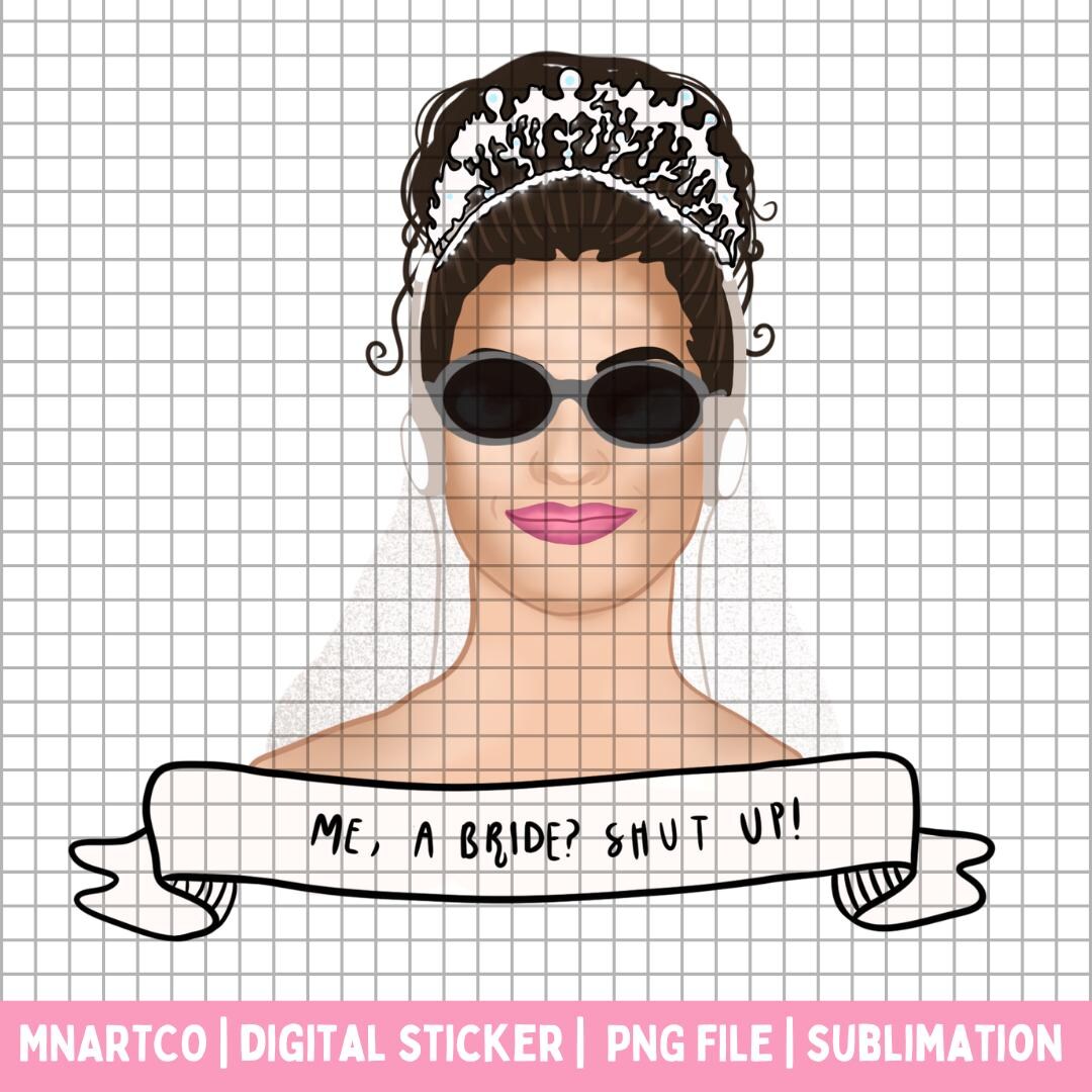Princess Diaries Bride Sticker, Me a Bride Shutup, Mia Thermopolis ...