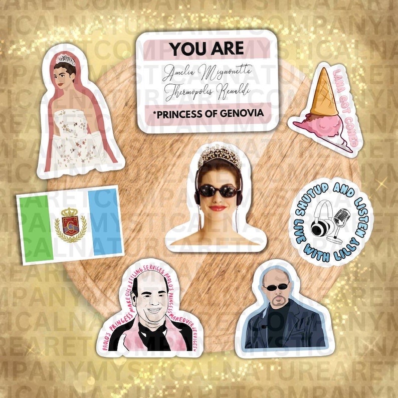 Princess of Genovia Stickers, Princess Diaries Stickers, Mattress ...