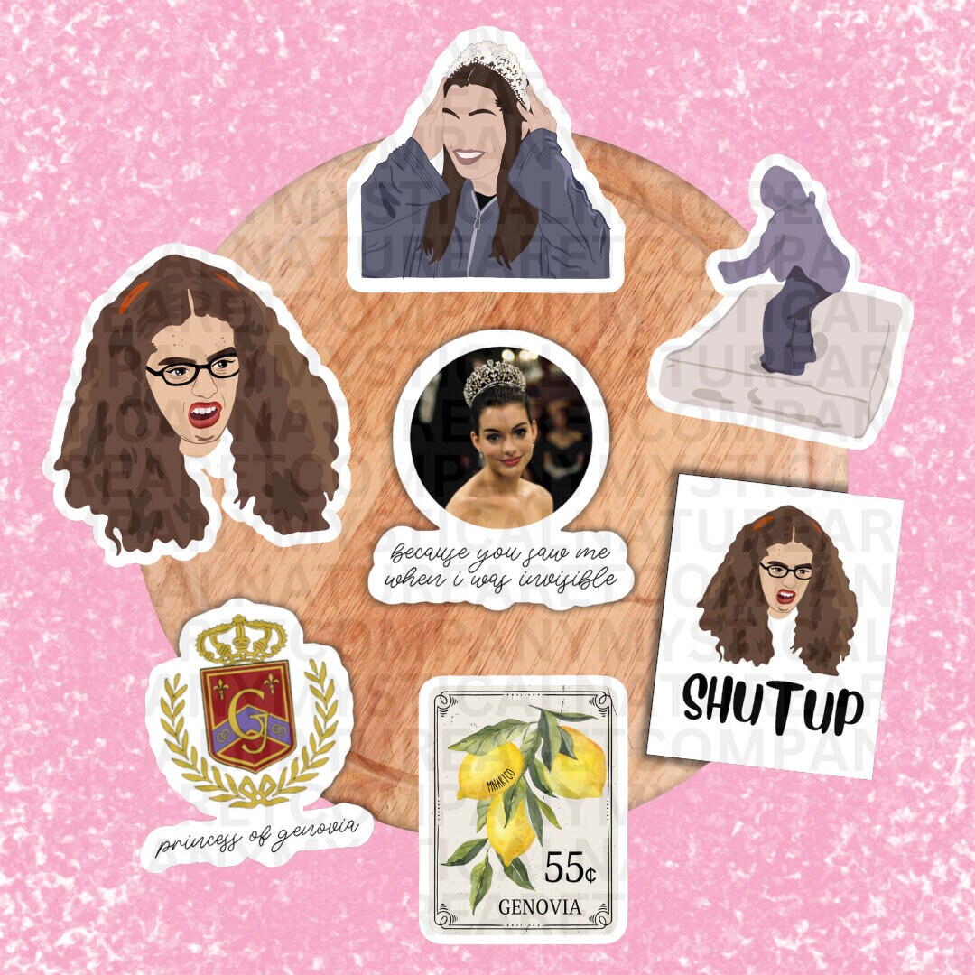 Princess of Genovia Stickers, Princess Diaries Stickers, Mattress ...