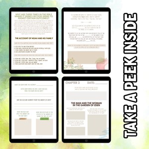 Genesis Bible Study Journal, Instant Download Bible Study Guide, 50 ...