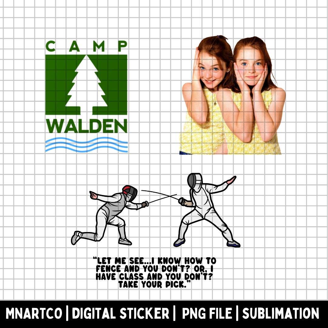 Trap Camp Stickers, Walden Stickers, Fencing, Annie and Hallie Stickers ...