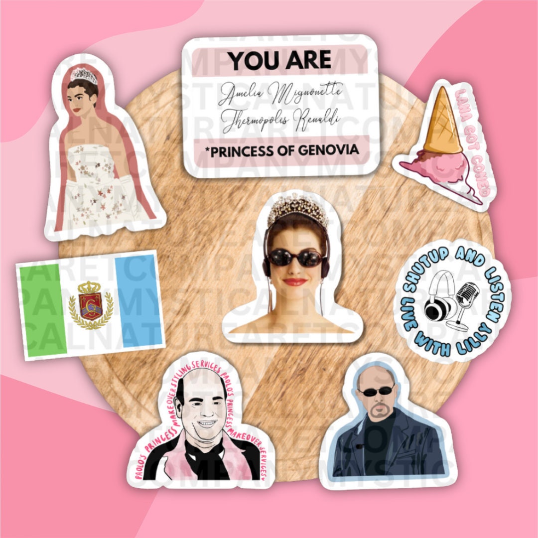 Princess Mia Stickers, Queen of Genovia Sticker, Joe and Paolo Stickers ...