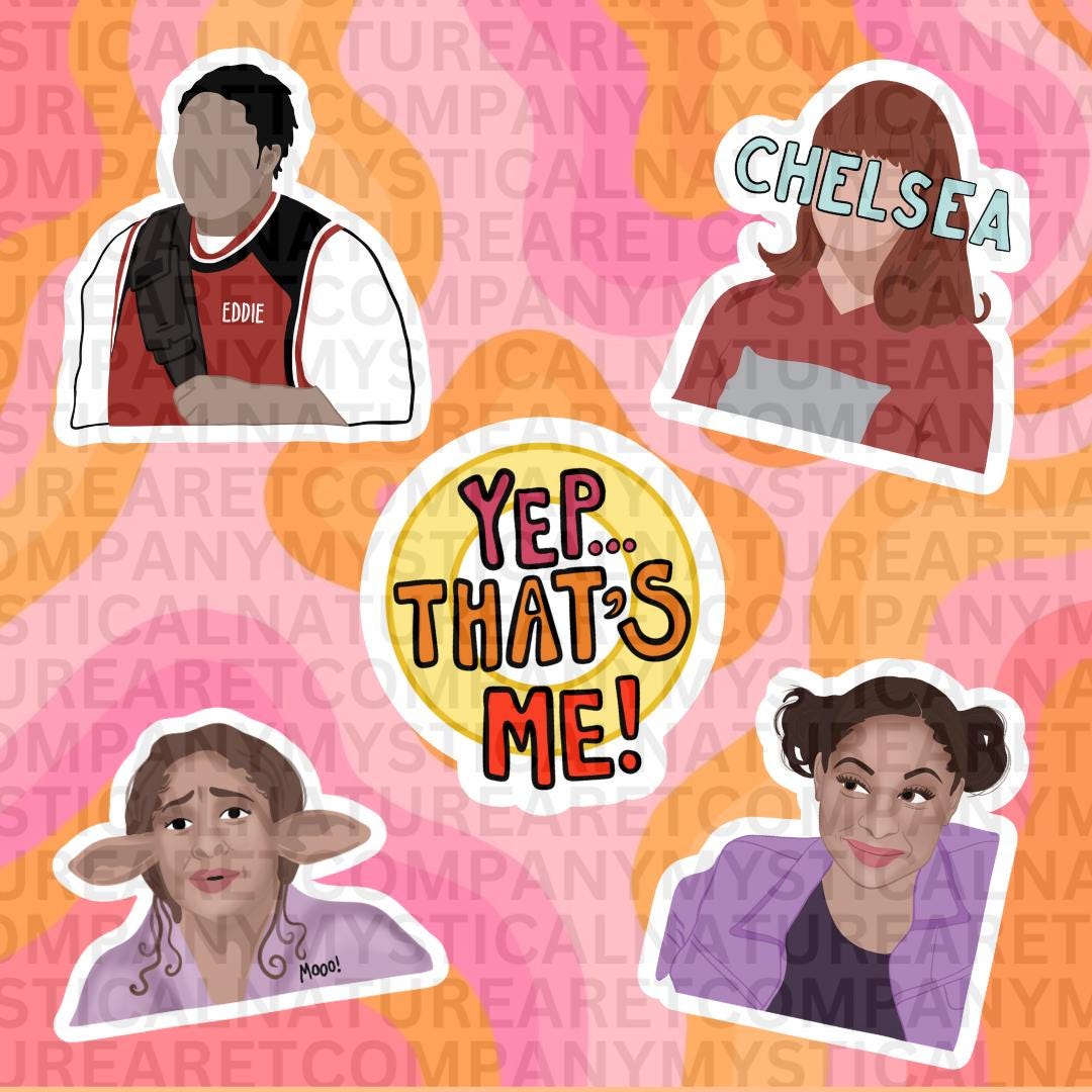 So Raven Stickers, Symone, Baxter, Cow, Eddie, Chelsea, Characters, TV ...