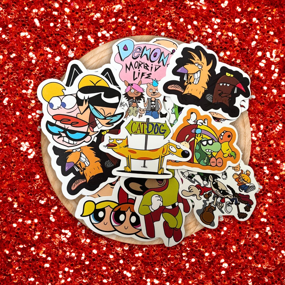 Cartoon Network Stickers, Cartoon Network Nostalgia Stickers, Vintage ...