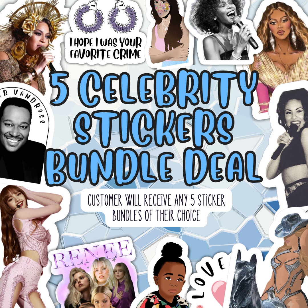 Celebrity Sticker Bundle - Etsy