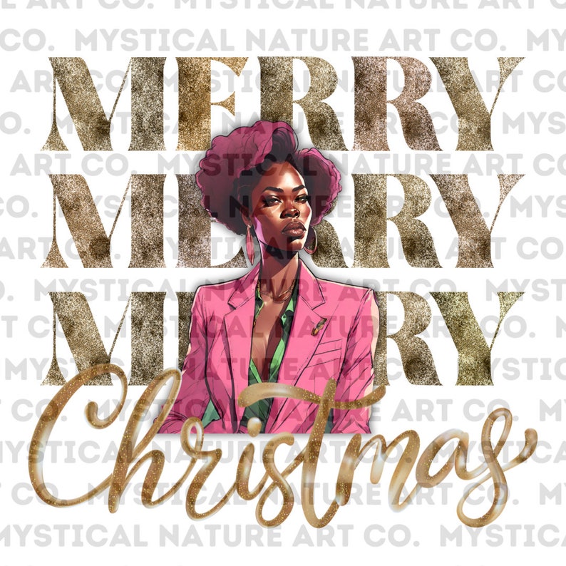 Merry Merry Merry Christmas AKA Sublimation Design Alpha - Etsy