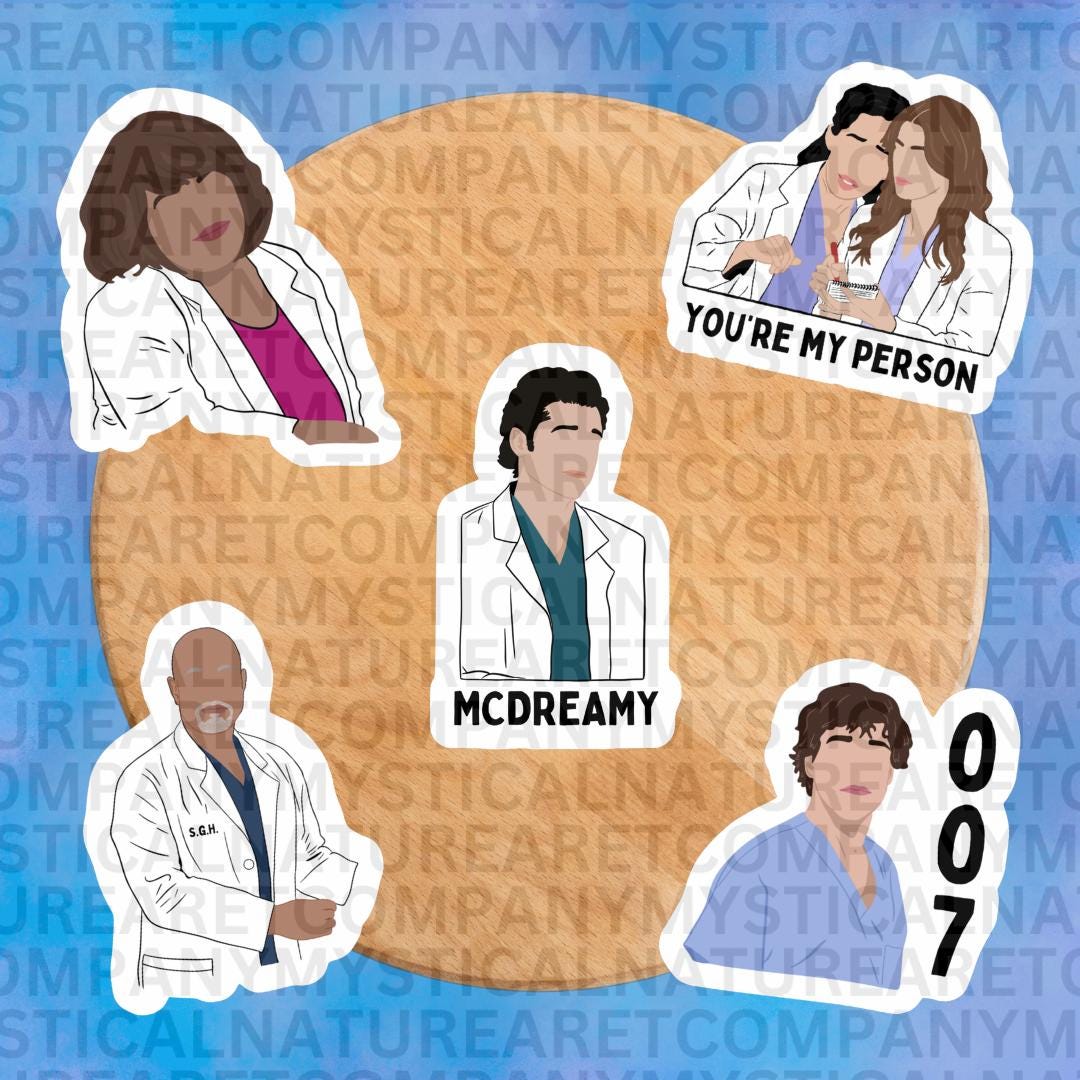 Meredith Stickers, Doctor Show, Anatomy Stickers, 007, Medical Stickers ...