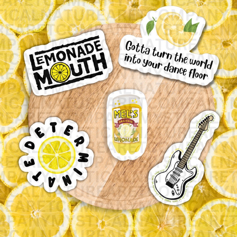 Lemonade Mouth Sticker Collection - Etsy