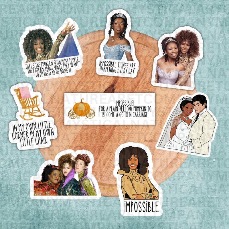 Cinderella Stickers - Etsy