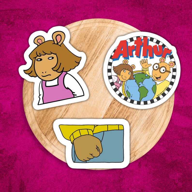 DW Side Eye Meme Waterproof Sticker, Arthur Meme Sticker, Arthur TV ...