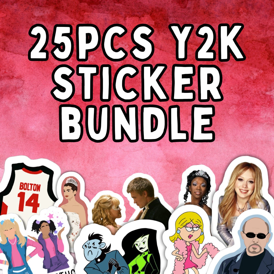 25PCS Nostalgic Disney Y2K Stickers, Wildcats, Raven, Parent Trap, Mia ...
