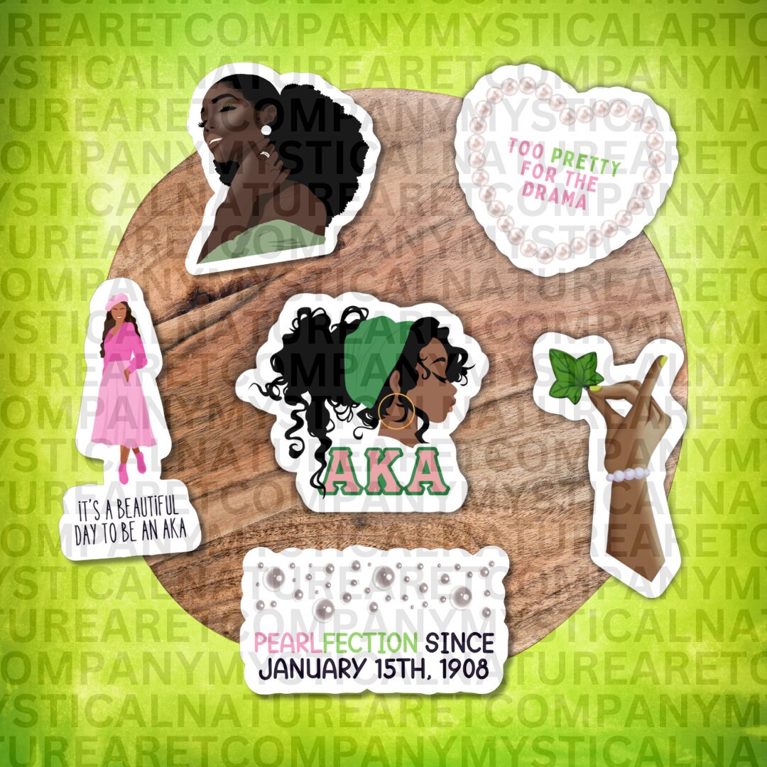Alpha Kappa Alpha Stickers - Etsy