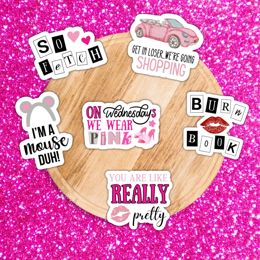 Mean Girls Sticker Pack, Mean Girls Movie, 20 Sticker Pack, Mean Girls ...