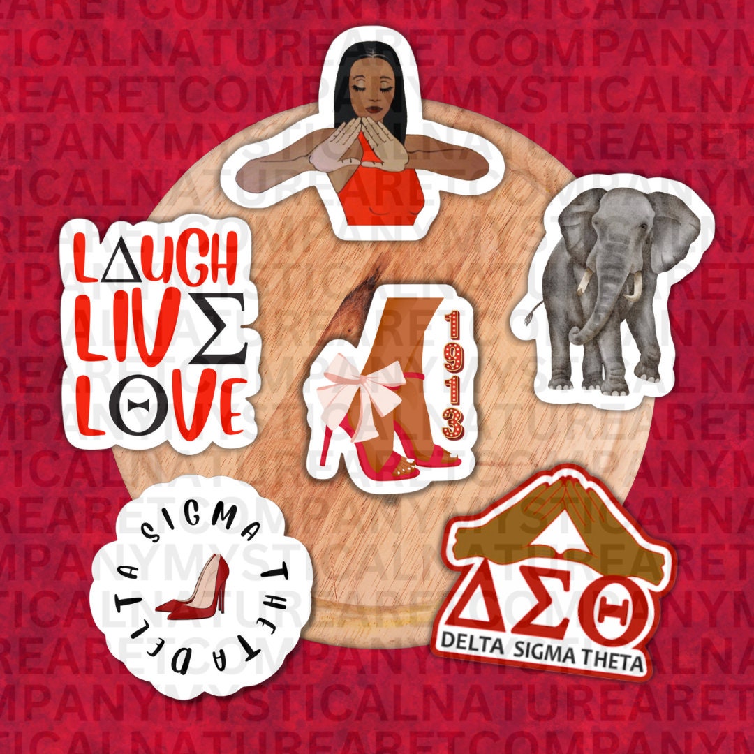 Delta Sigma Theta Stickers, DST Stickers, HBCU Sorority Stickers, Soror ...